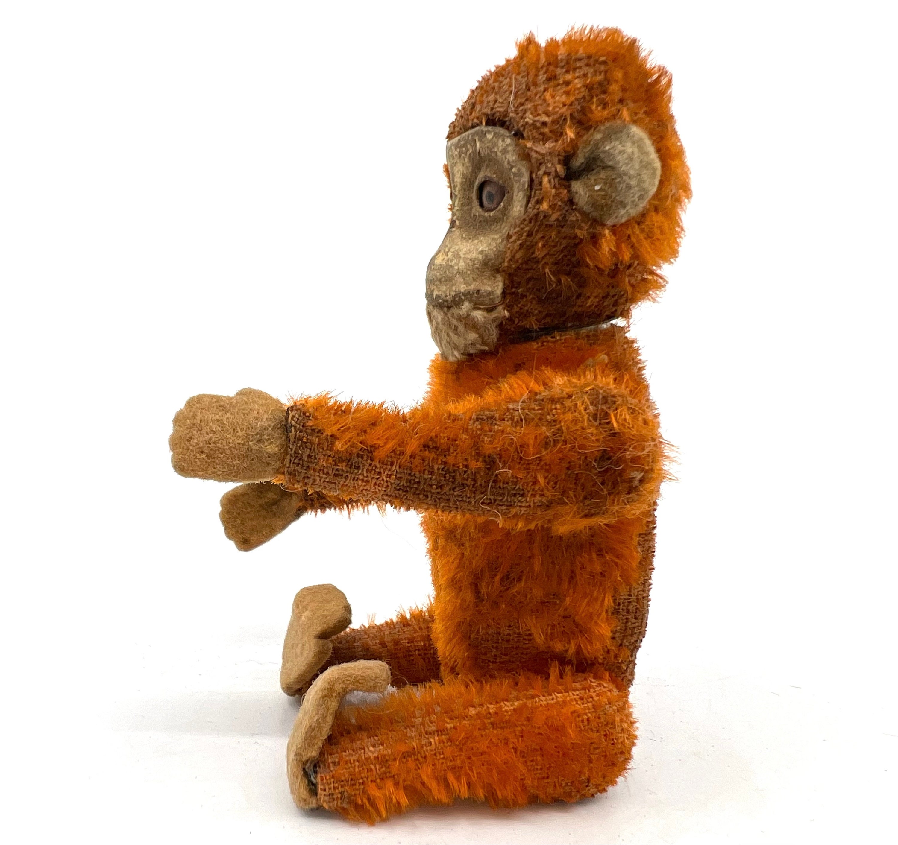 Schuco Germany Monkey Perfume Miniature Cinnamon Mohair Plush Jointed ...