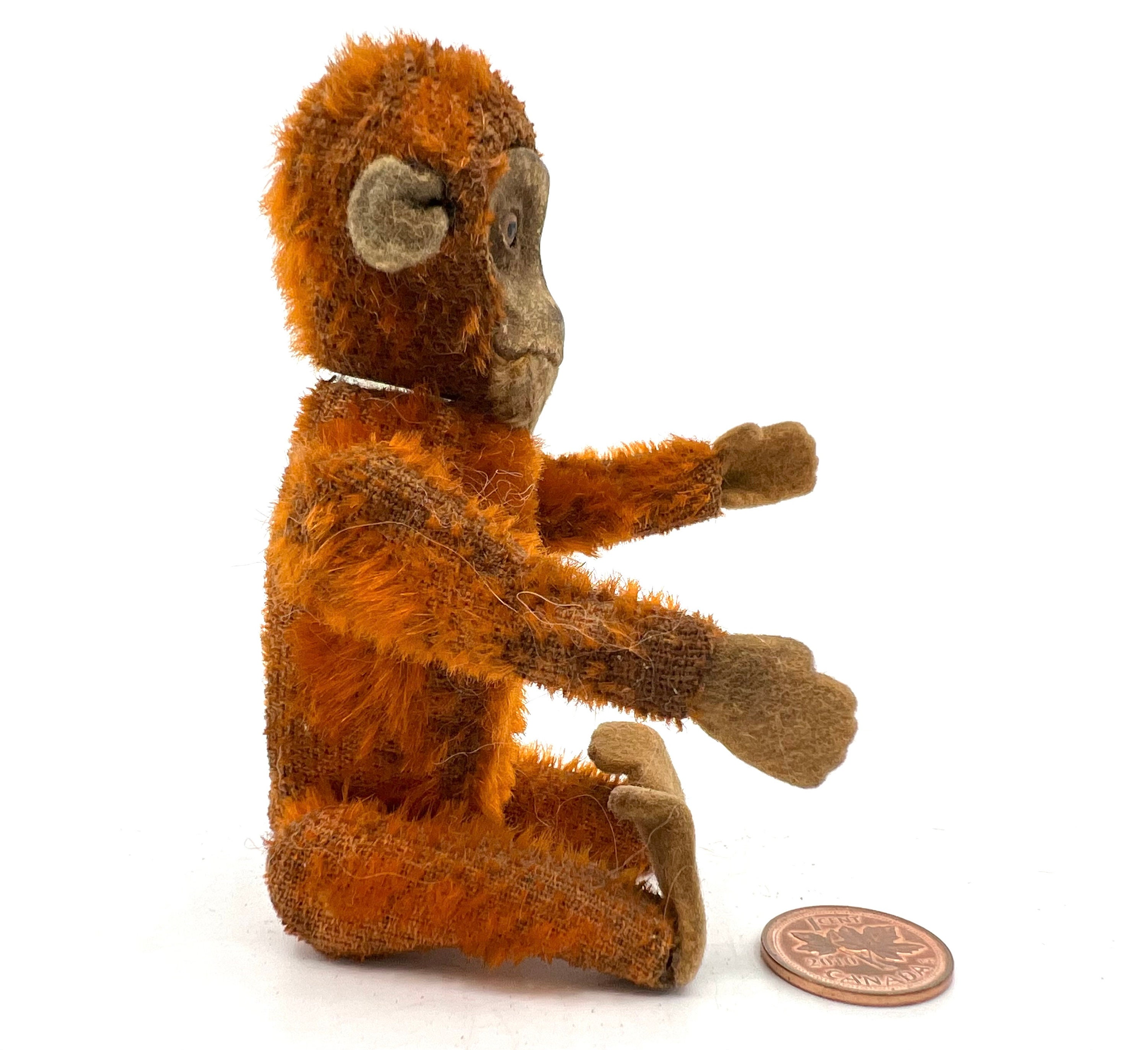Schuco Germany Monkey Perfume Miniature Cinnamon Mohair Plush Jointed ...