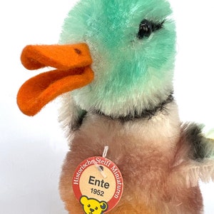 Steiff Colorful Duck Ente 1952 Historic Mini 1996 Mohair Plush ID ...