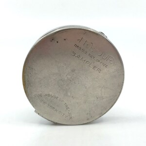 Art Deco Vintage Tre Jur Pressed Powder Ladies Compact Vanity Case 1920s Full Skirt Logo Sampler ...