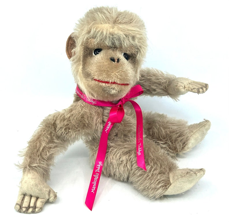 Carl Moritz CMB Monkey 1950s 11 Inches Jointed Chimp Mohair Plush East ...