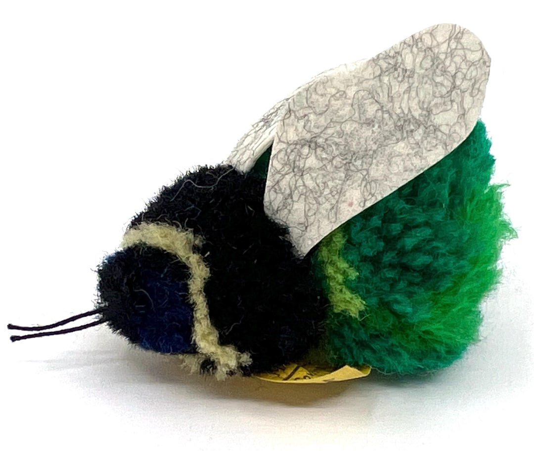 Steiff Woolen Green Bumblebee 1970s Bee ID Tag 6 Cm 2.25 Inches Wool ...