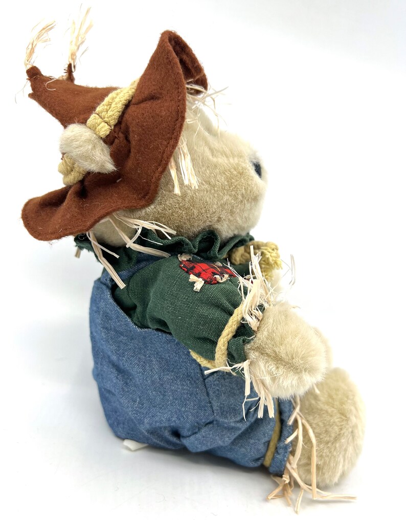 Starbucks Scarecrow Bearista Fall Plush Teddy Bear 16th Edition 2001 ...