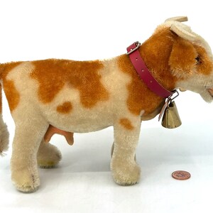 Steiff Bessy Cow 1960s ID Button and Tags 17 Cm 7 Inches Felt Udder ...