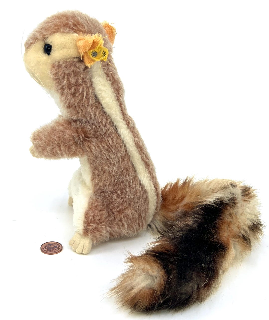 Steiff Chippy Chipmunk 1975 Dralon and Mohair Plush ID Button and Tag ...