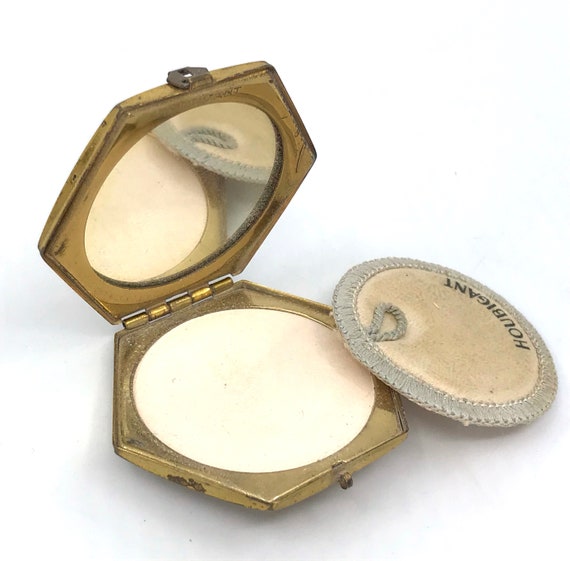 Art Deco Houbigant Ladies Pressed Powder Compact Icon… - Gem