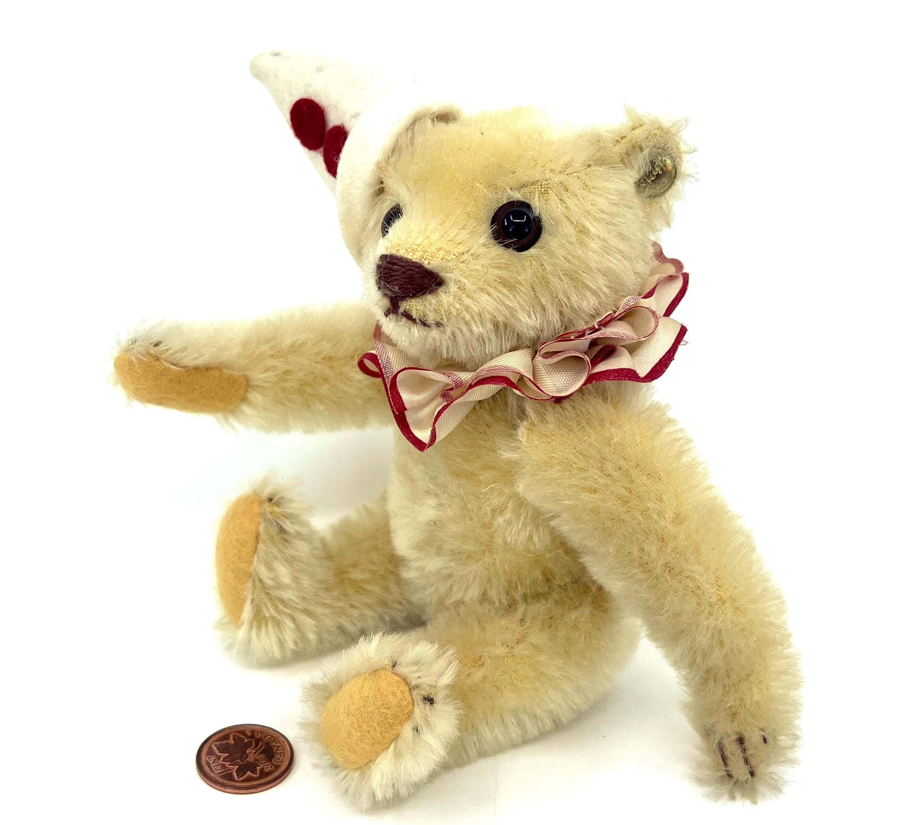 Steiff Teddy Clown Bear Historic Miniature 1926 Replica ID Button 16 Cm ...