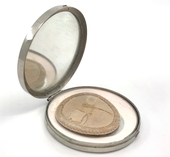 Art Deco Vintage Tre Jur Pressed Powder Ladies Compac… - Gem