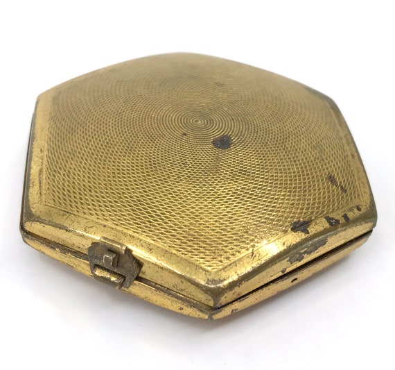 Art Deco Houbigant Ladies Pressed Powder Compact Icon… - Gem