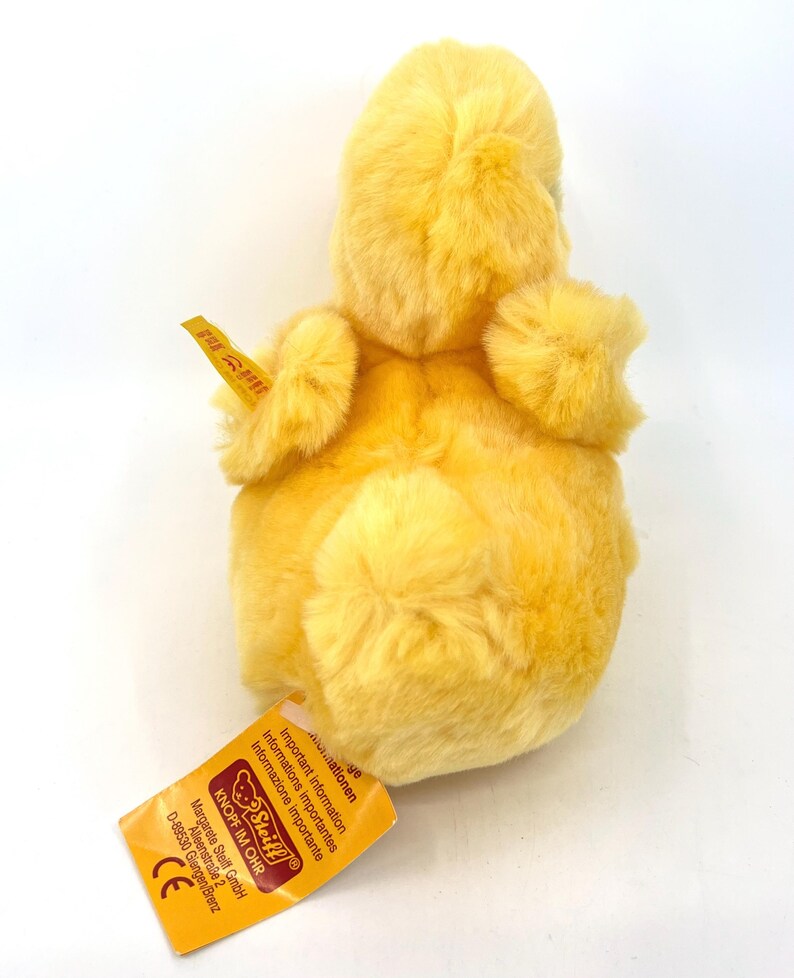 Steiff Cosy Piccy Duck Yellow Plush 1996 NEW 18 Cm 7 in ID Button and ...