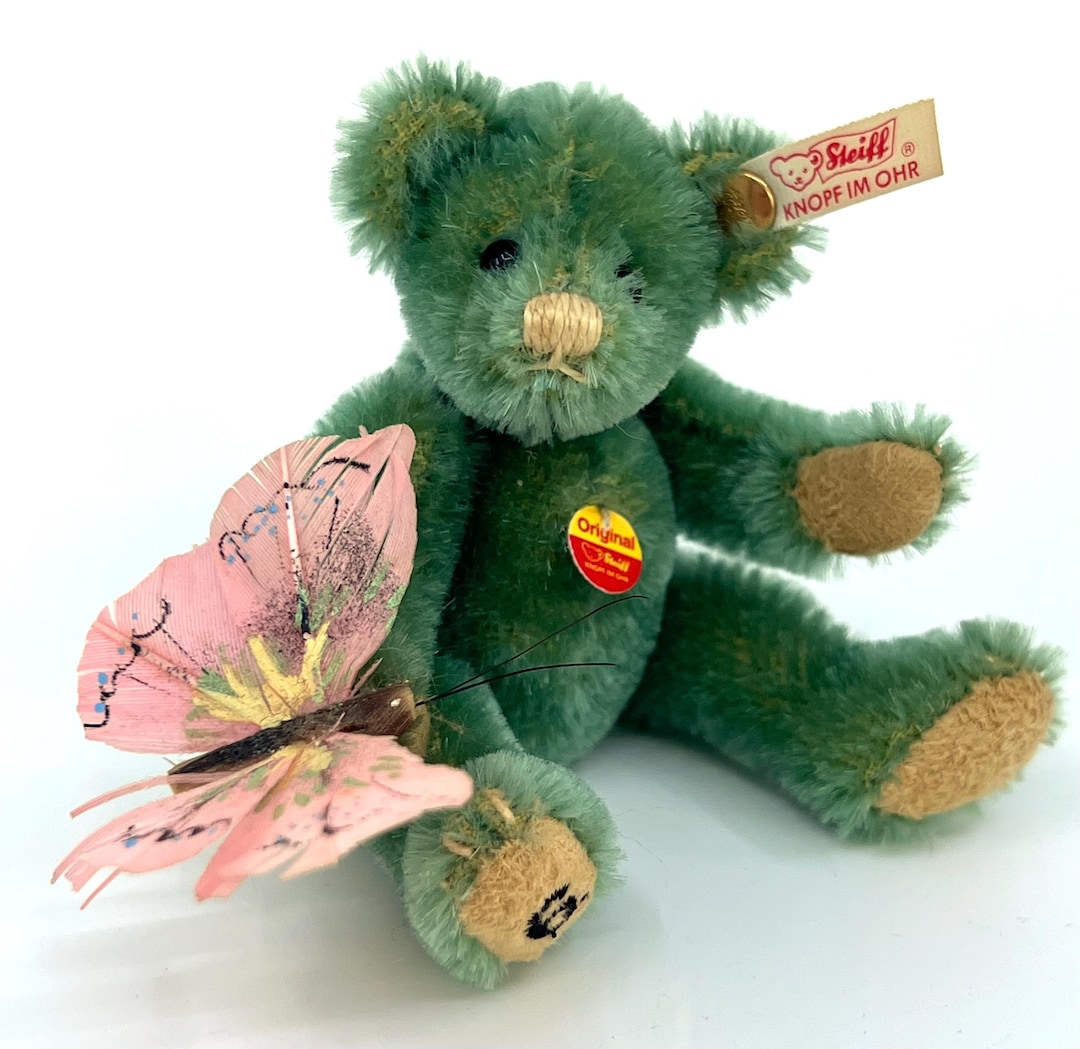 Steiff Calendar June Mini Teddy Bear 2001 Mohair Limited Edition Holds ...