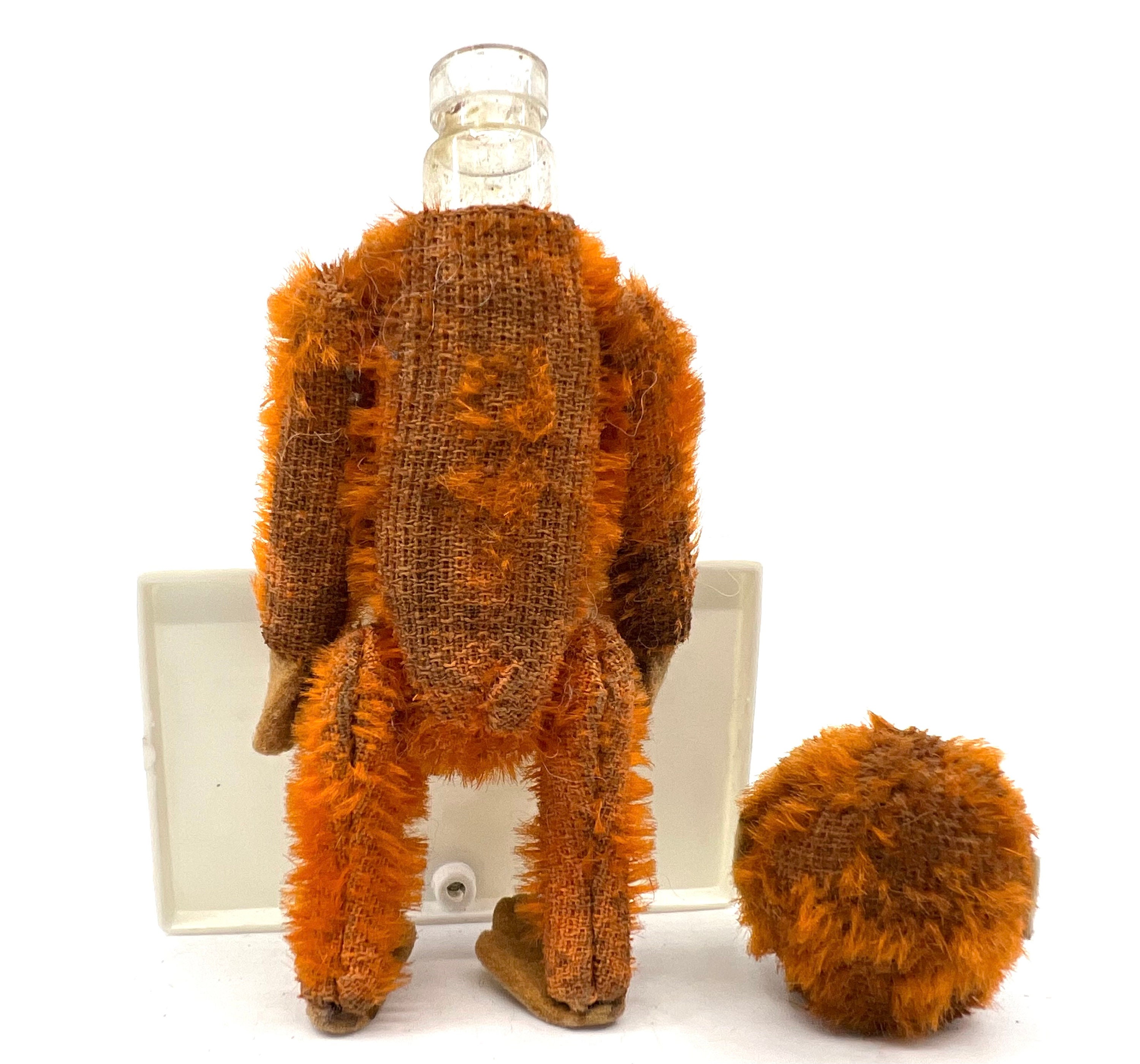 Schuco Germany Monkey Perfume Miniature Cinnamon Mohair Plush Jointed ...