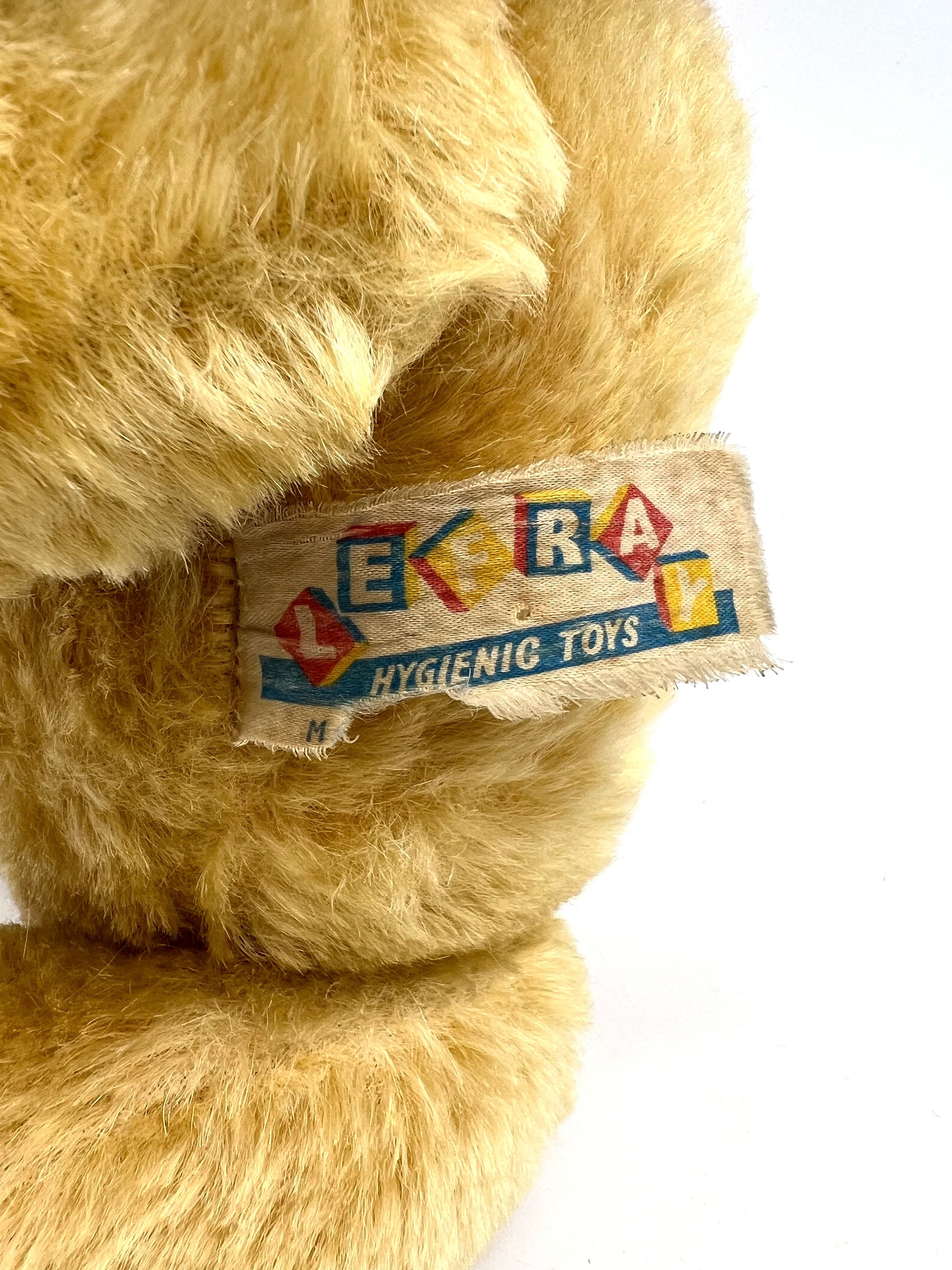 Lefray England Gold Mohair Plush Teddy Bear 1950s Seam Tag 41cm 16 ...