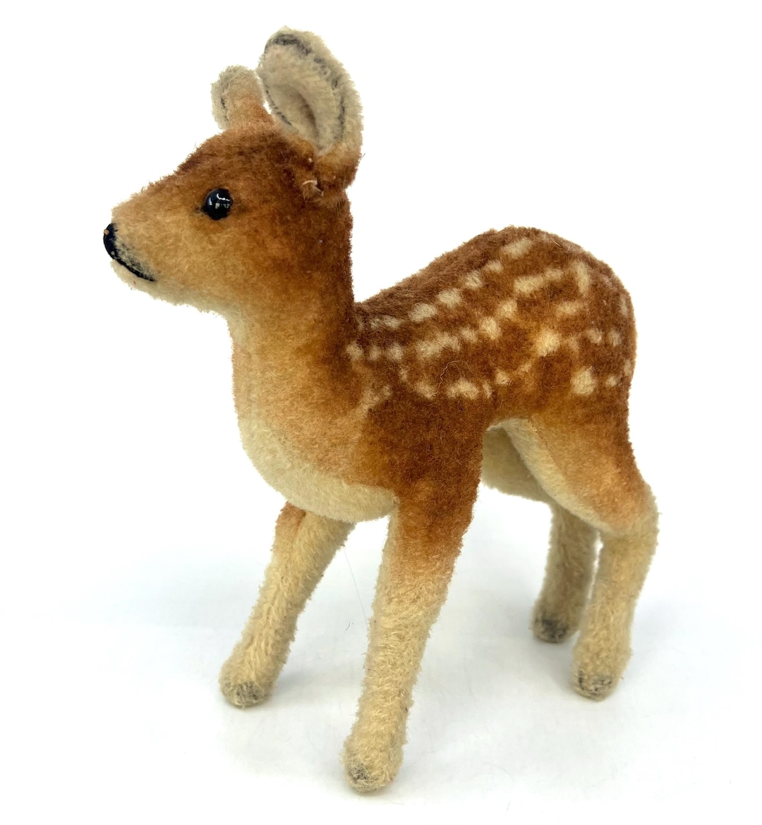 Steiff Fawn Deer Trace of US Zone Tag 1949 to 1953 Wool Plush 22 Cm 9 ...