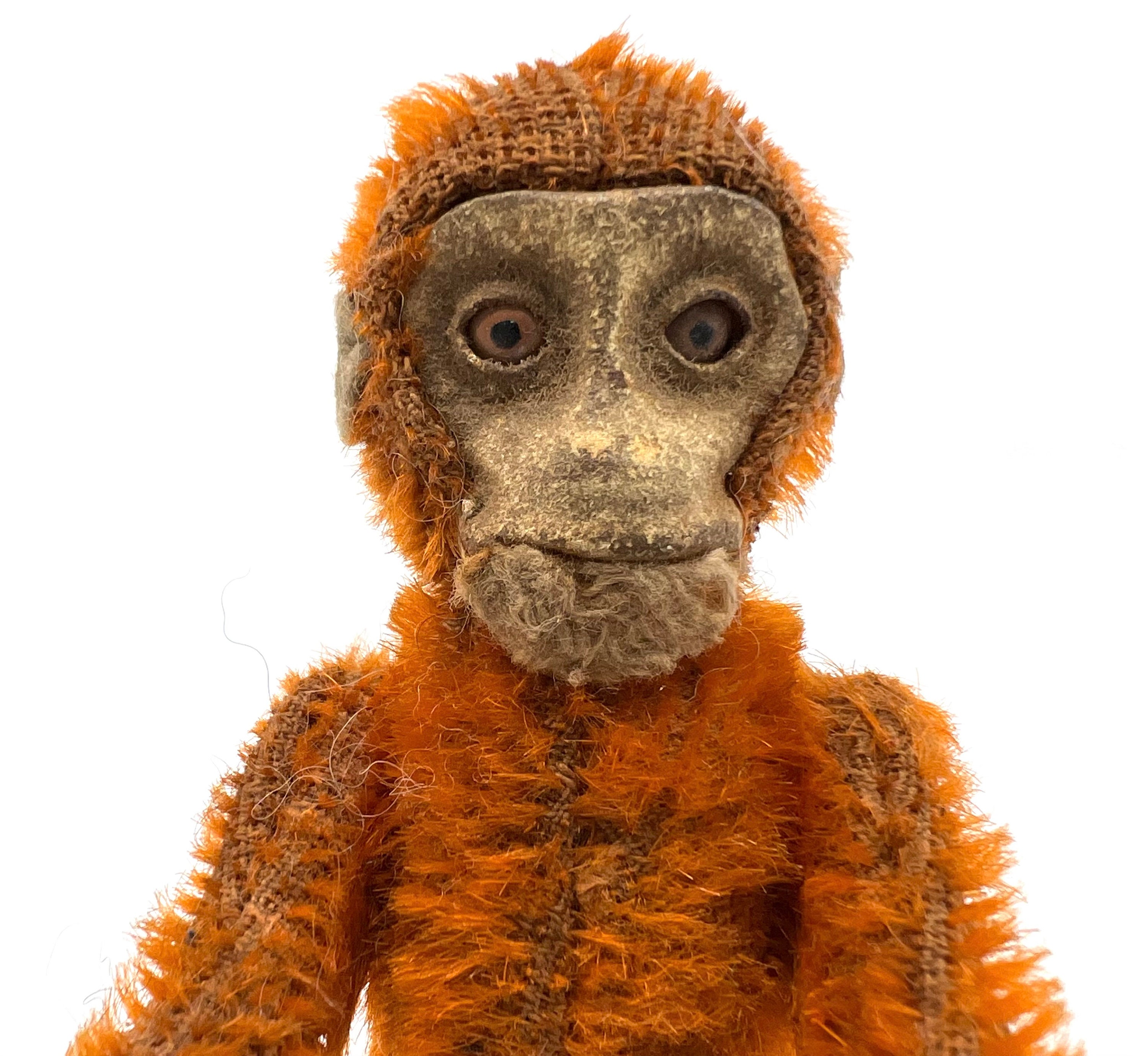 Schuco Germany Monkey Perfume Miniature Cinnamon Mohair Plush Jointed ...