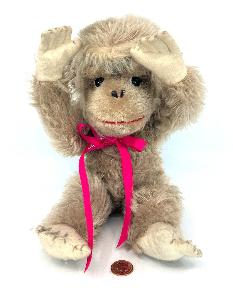 Carl Moritz CMB Monkey 1950s 11 Inches Jointed Chimp Mohair Plush East ...