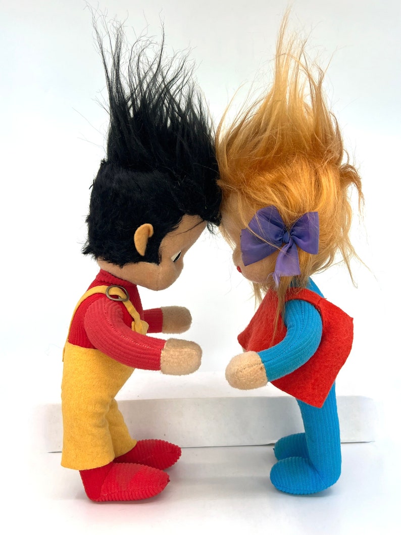 Schuco Doll Pair Patsy Girl Pit Boy Bigo Bello Dralon Plush - Etsy
