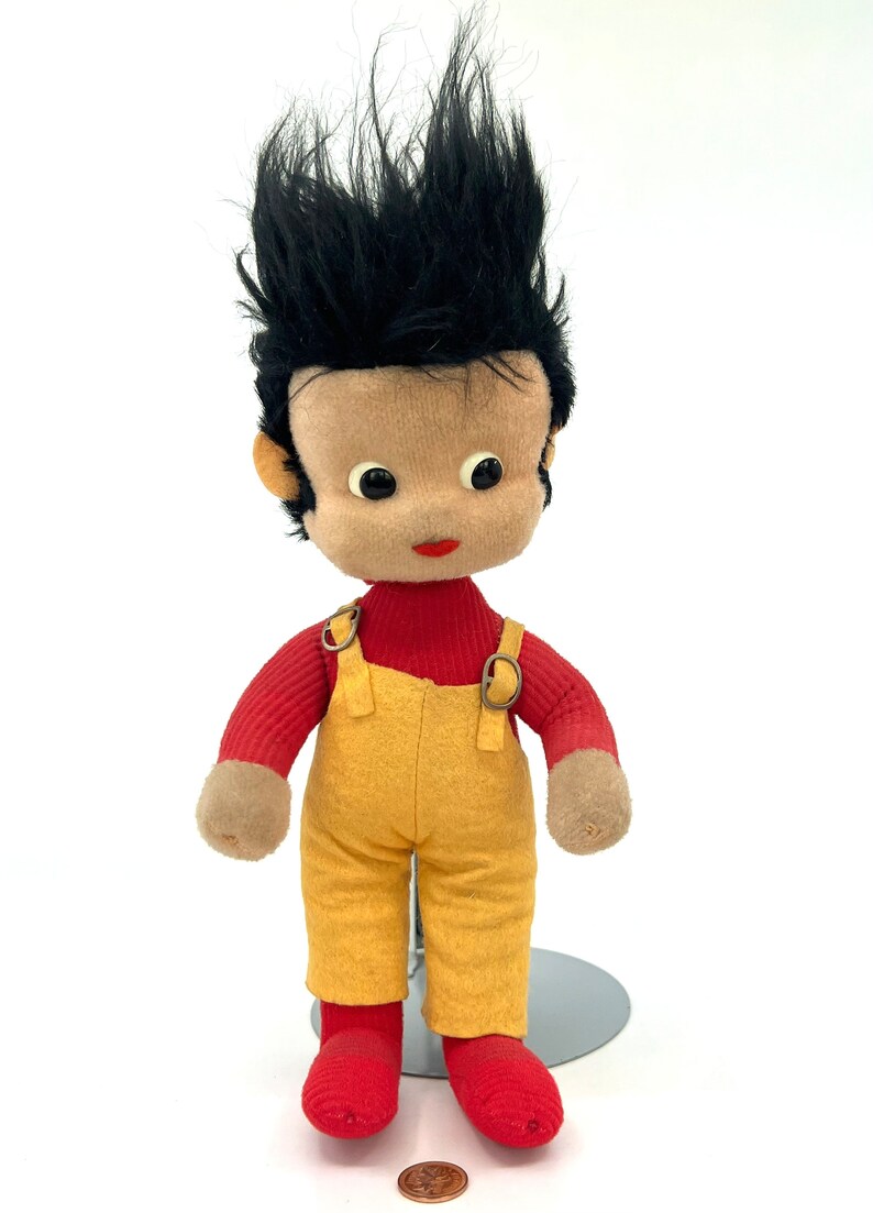 Schuco Doll Pair Patsy Girl Pit Boy Bigo Bello Dralon Plush and Fabric ...