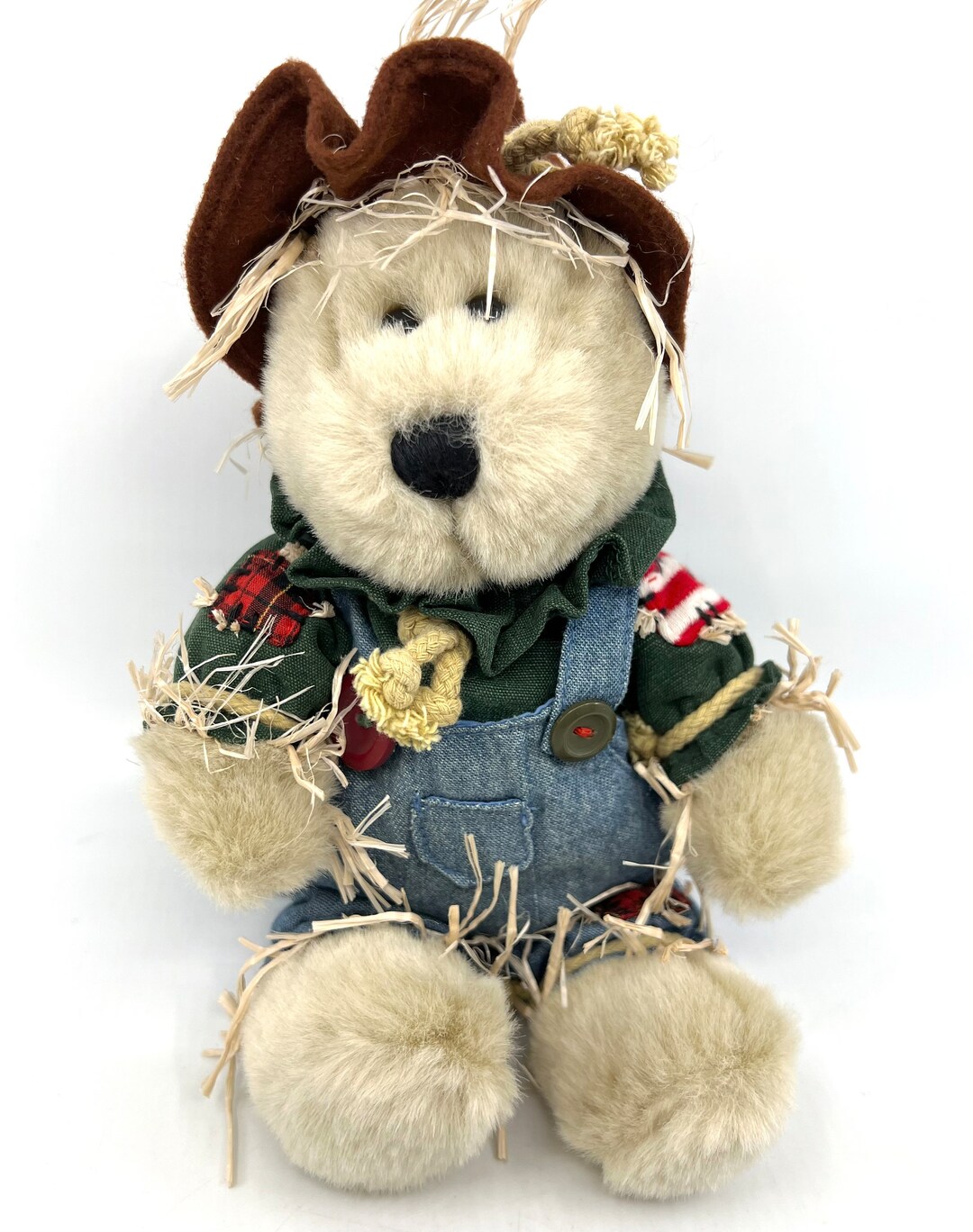 Starbucks Scarecrow Bearista Fall Plush Teddy Bear 16th Edition 2001 ...