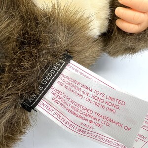 Anne Geddes Large Squirrel Doll Plush and Vinyl 1997 Unimax Seam Tags ...