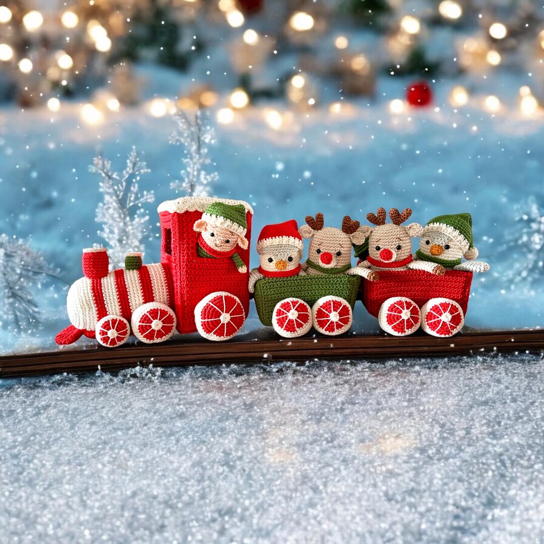 Crochet Christmas Train - Crochet Pattern NL - Digital Download PDF - Etsy