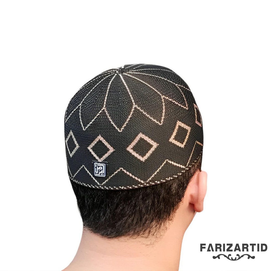 Hudzaifa Knitted Prayer Cap – Elegant Muslim Headwear, Muslim Knit Cap ...