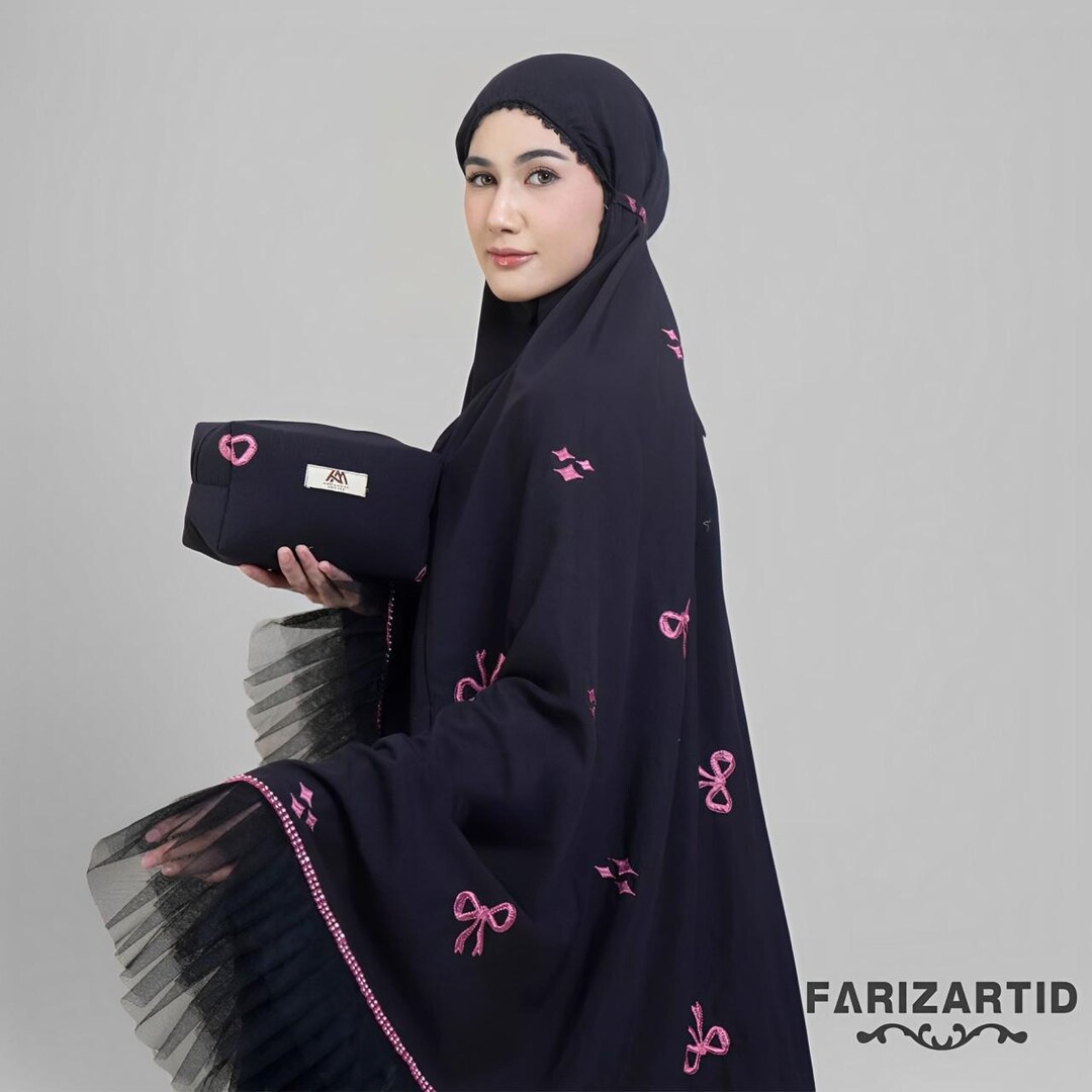 Chic Coquette Adult Prayer Outfit With Delicate Embroidery, Muslim ...