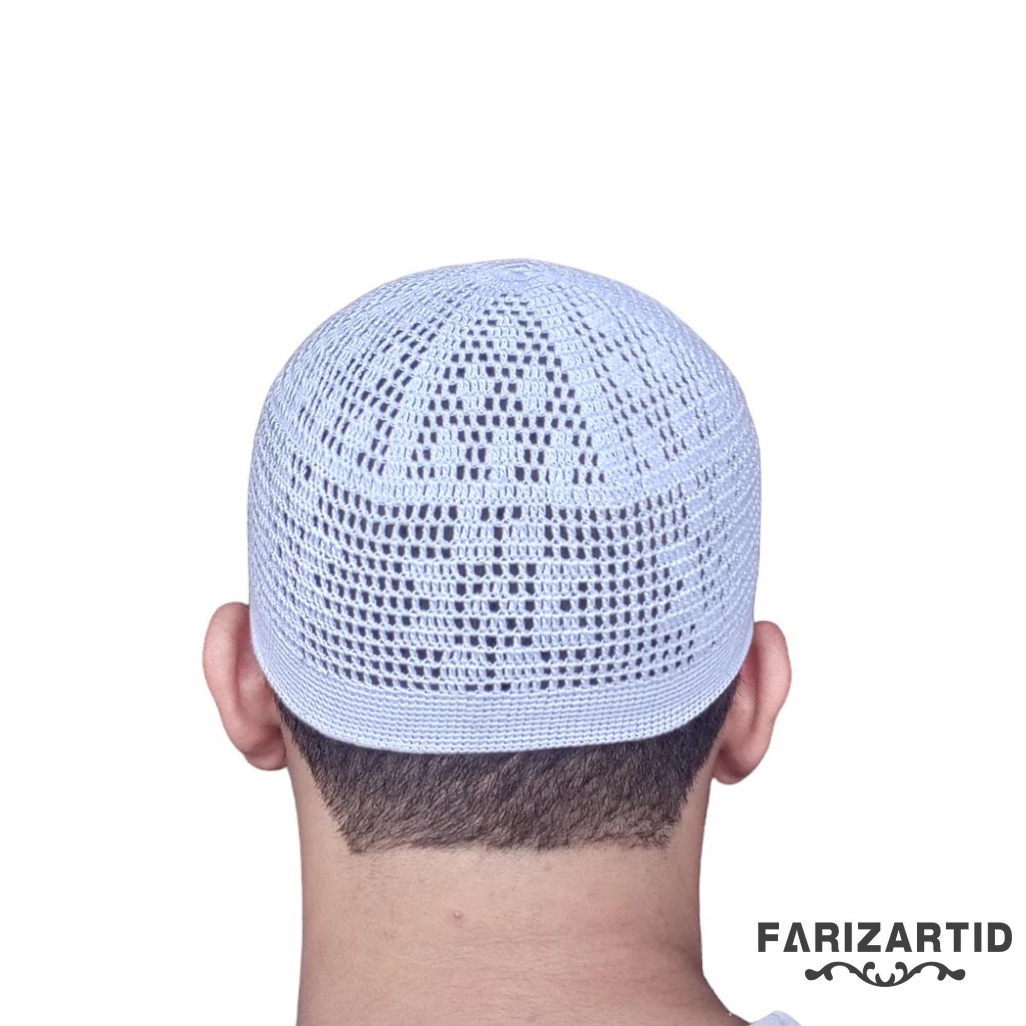 Authentic Madinah Knitted Muslim Cap by Al Muzzammil, Muslim Knit Cap ...