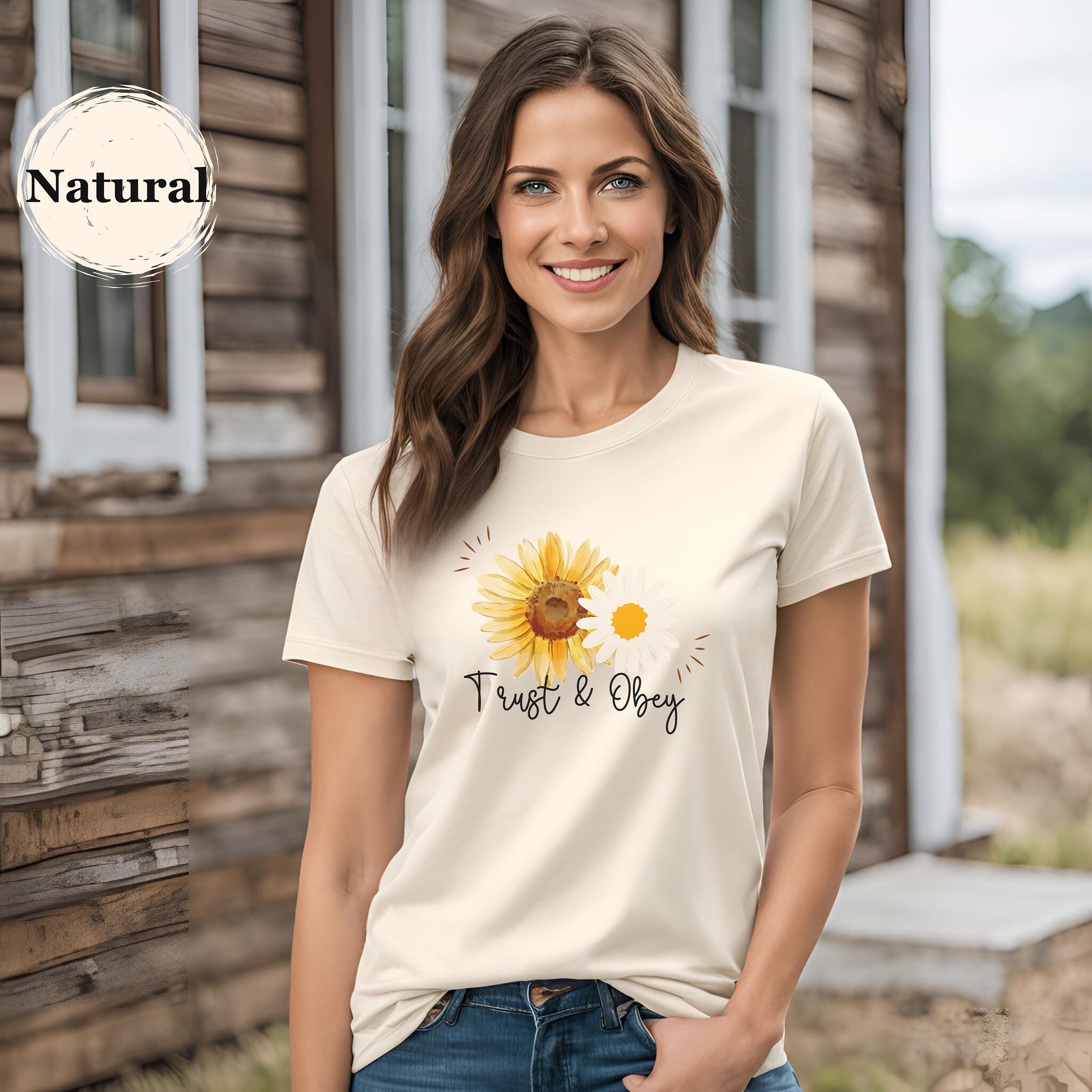 Christian Inspirational Bible Tee, Womens Faith Tshirt, Floral Graphic ...