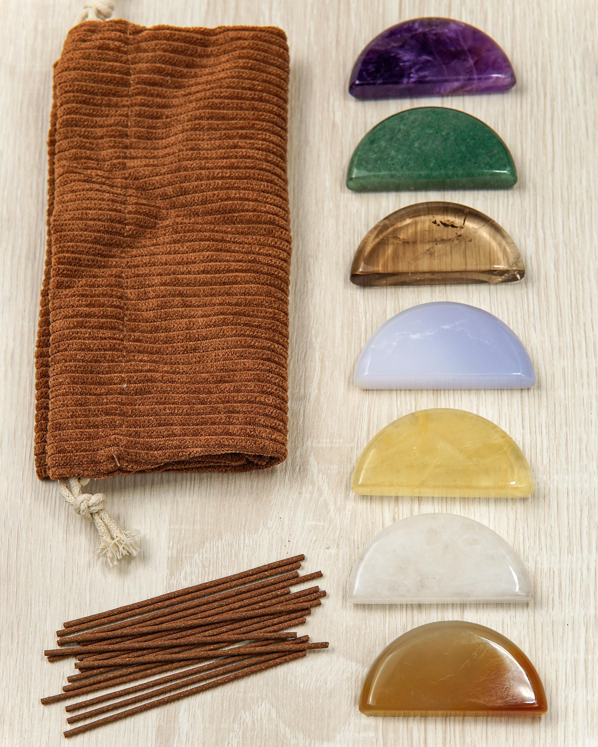 Chakra Healing Crystal Set Natural Polished Crystals Stones Kit for ...