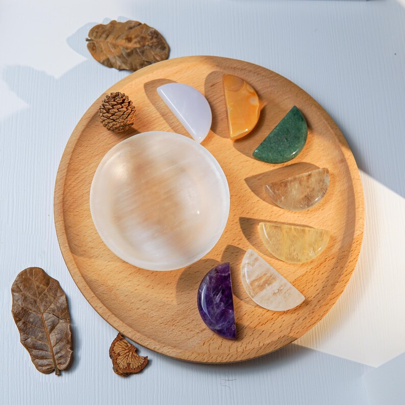 Chakra Healing Crystal Set Natural Polished Crystals Stones Kit for ...