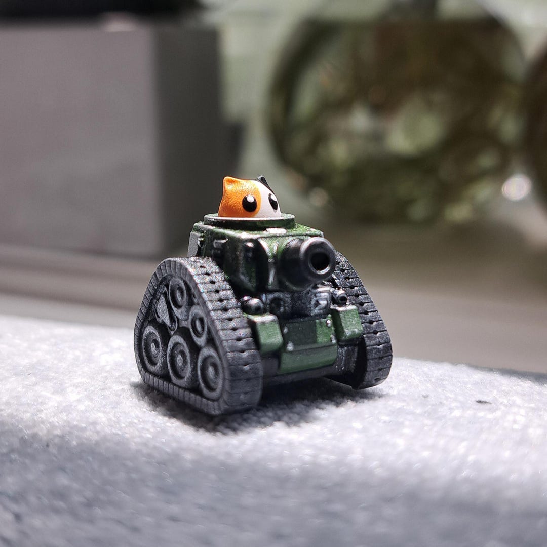 Catzooka Keycap | Artisan Keycaps | Cat Tank - Etsy
