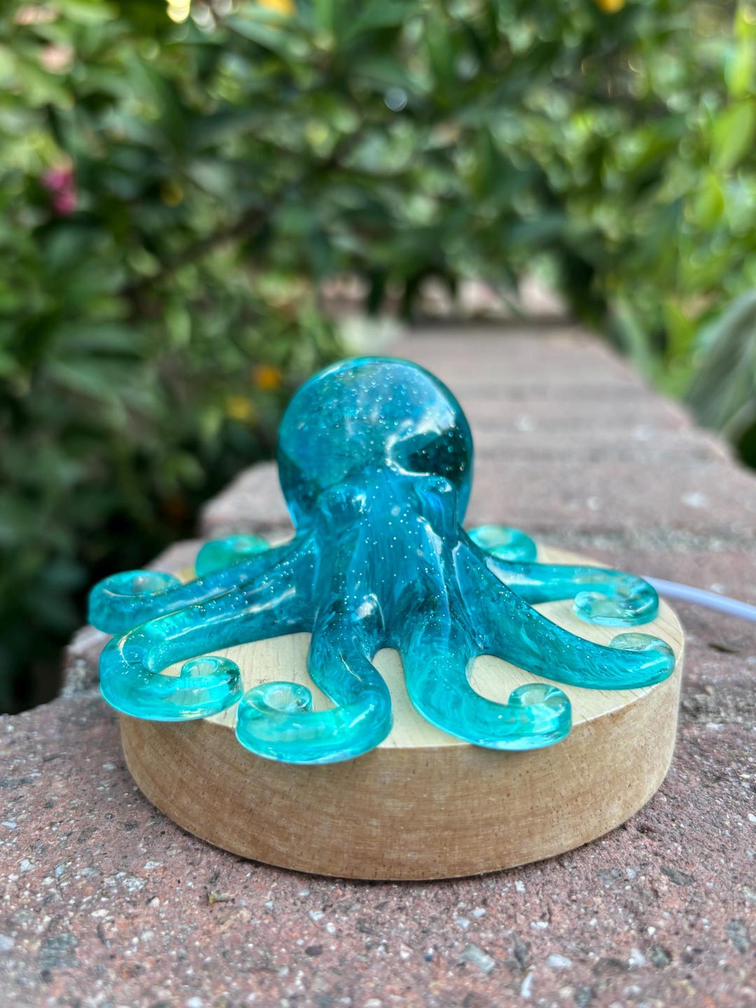 Ocean Thyme Blue Octopus Night Light. Night Light for Nursery and Kids ...