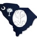 Custom South Carolina Hand Painted Wood State Letter Monogram - Etsy