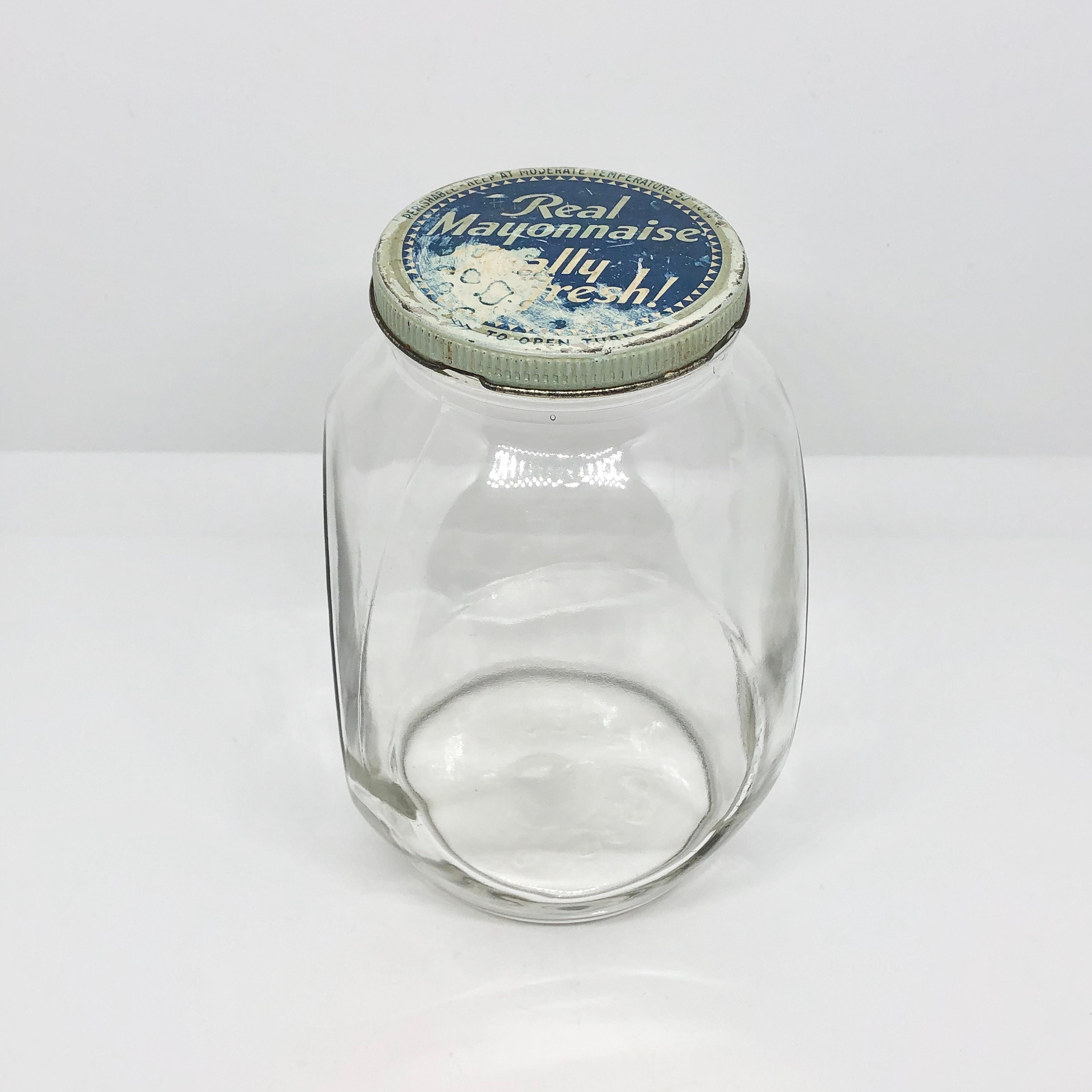 Open Mayonnaise Jar