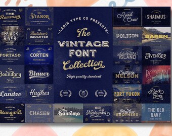 Calligraphy Font Bundle, Display Font, Cricut Font, Vintage Font, Baby Font, Retro Font - Etsy