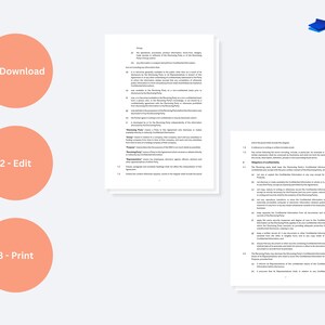 Non-disclosure Agreement NDA Template - Etsy Canada