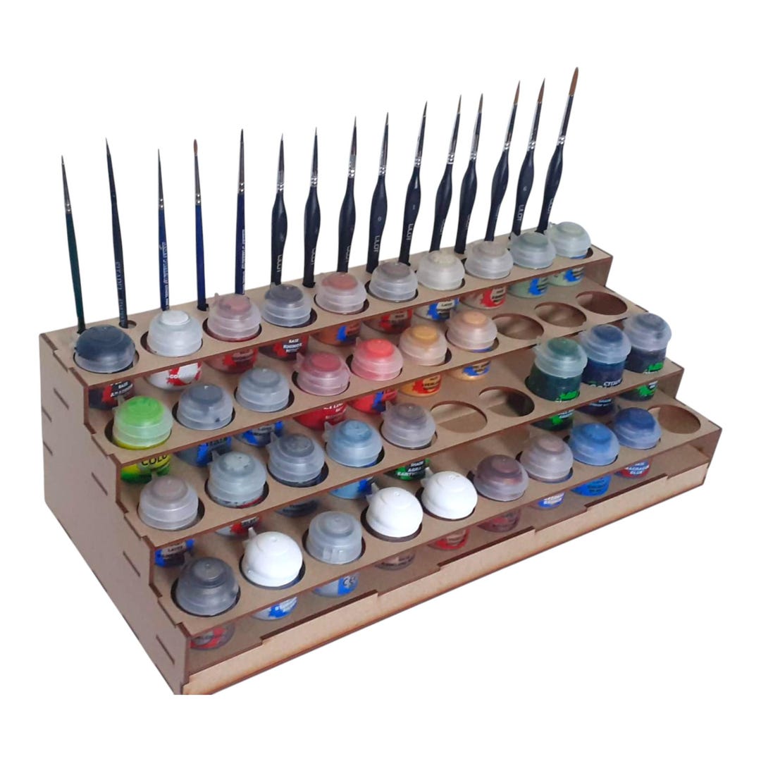 Citadel Paint Storage Rack for 40 Pots and 16 Brushes Warhammer 40k ...