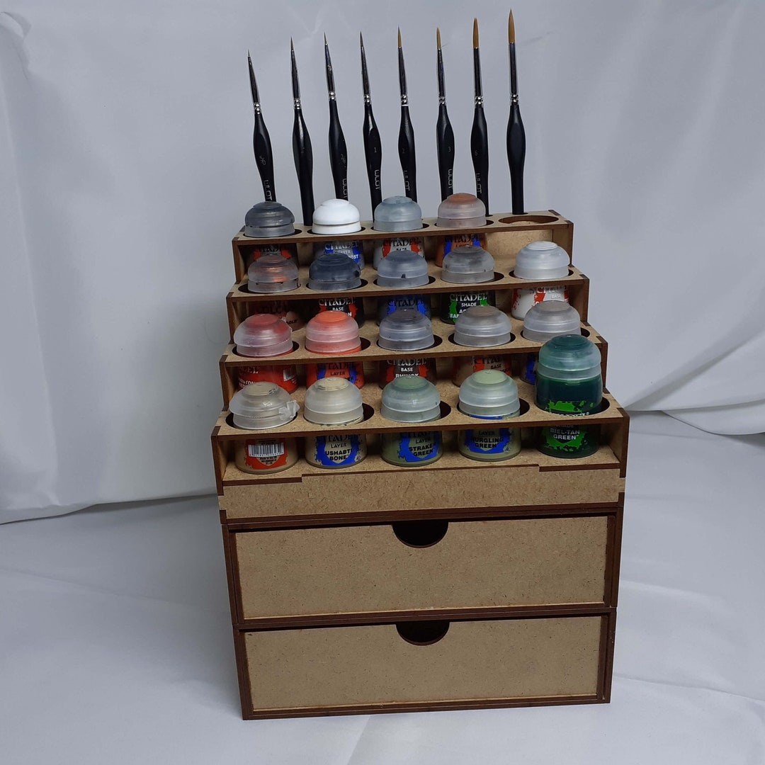 Citadel Paint Storage and Two Drawer Organizer for Warhammer Old World ...