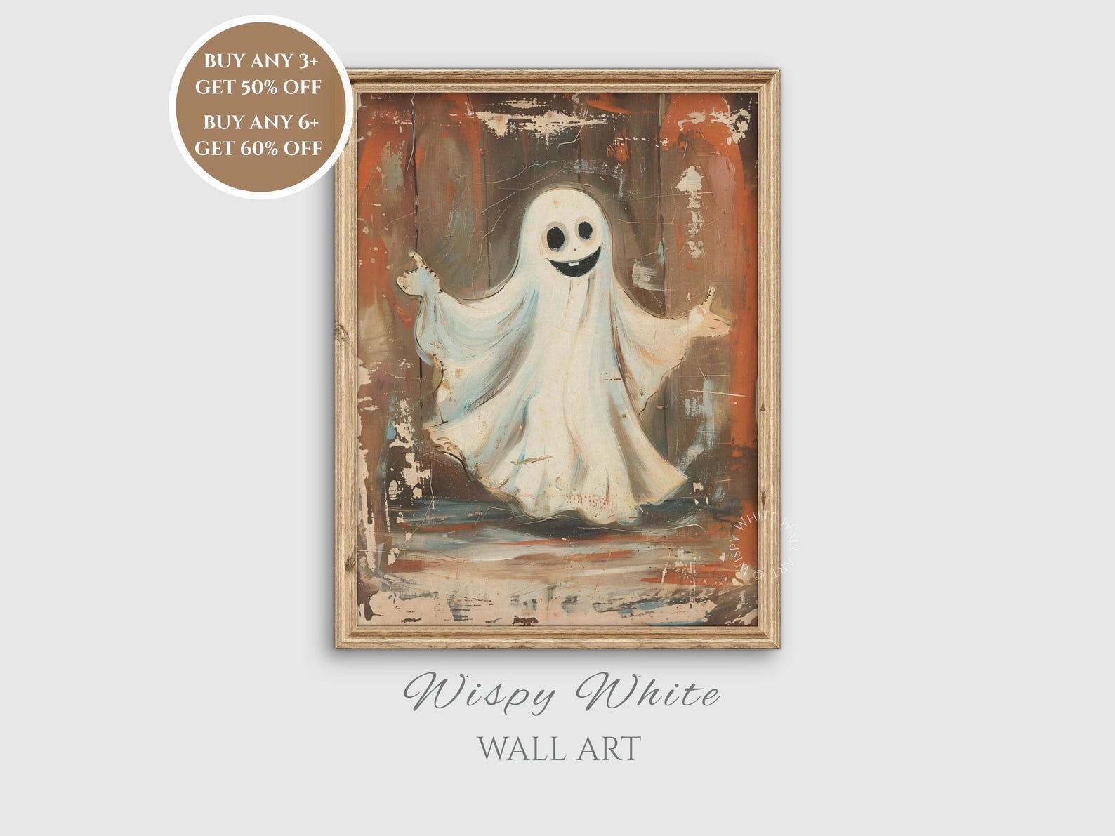 Printable Cute Halloween Ghost Vintage Halloween Digital Download ...