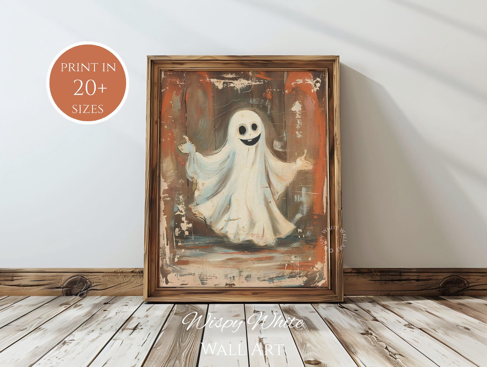 Printable Cute Halloween Ghost Vintage Halloween Digital Download ...