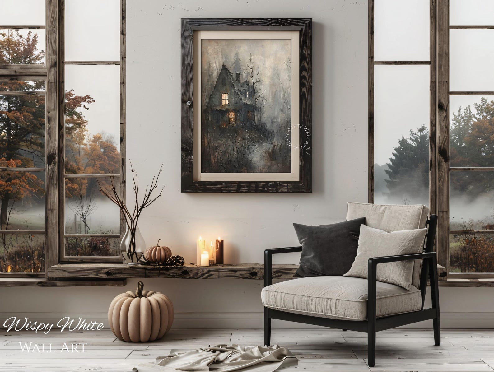 Printable Haunted House Halloween Gift Vintage Digital Download Print ...