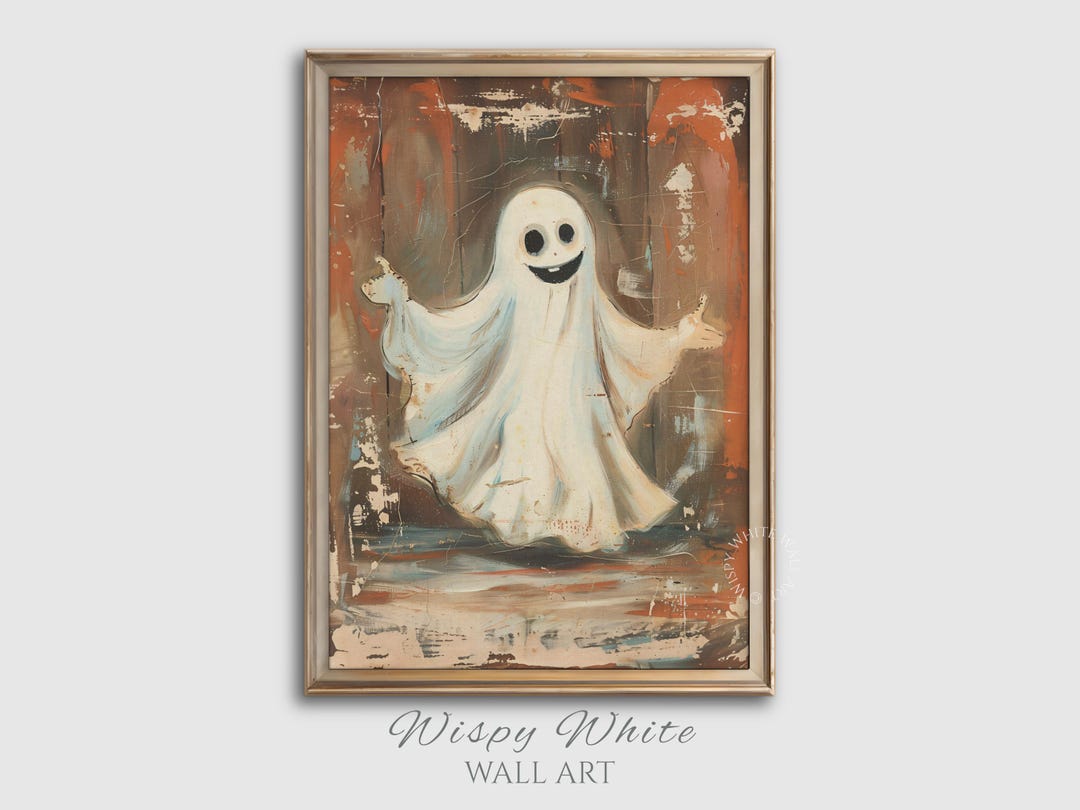 Printable Cute Halloween Ghost | Vintage Halloween Digital Download ...