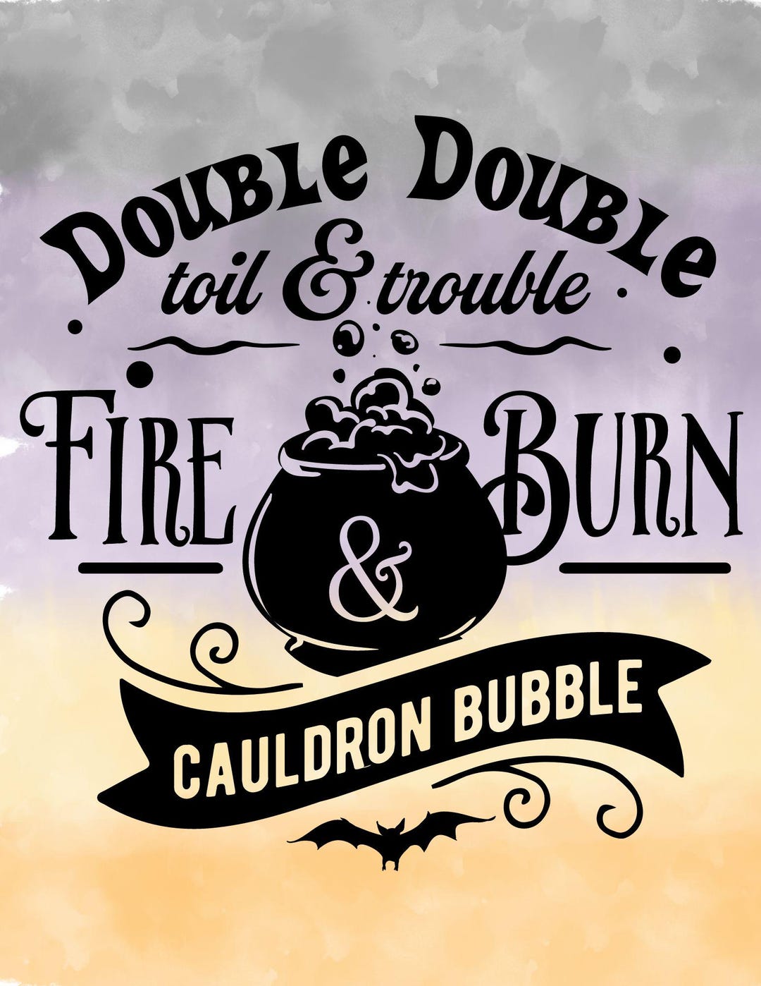 Double Double Toil and Trouble - Etsy