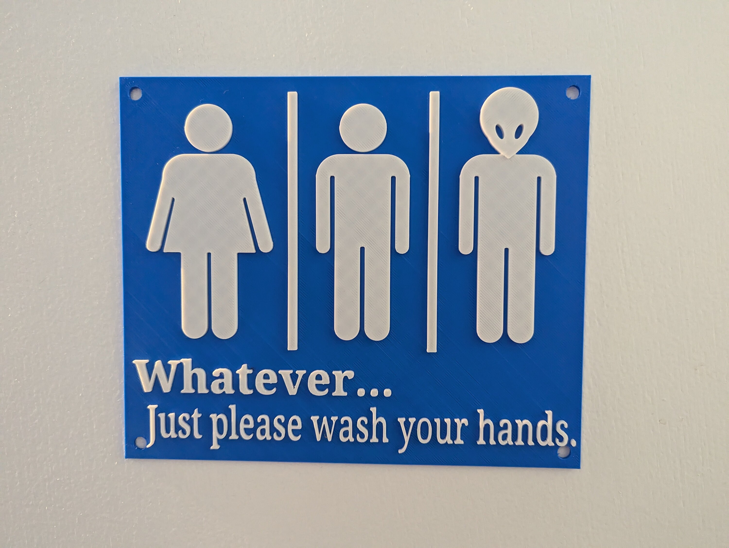 Wash Your Hands Sign - Funny With Alien - Etsy