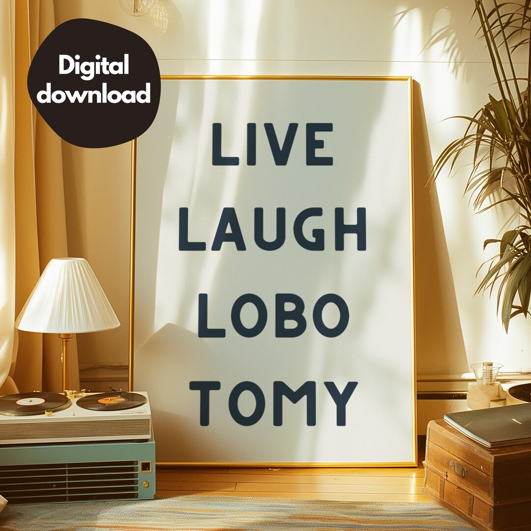 Live Laugh Lobotomy Print, Trendy Wall Art, Typography Poster, Dopamine ...