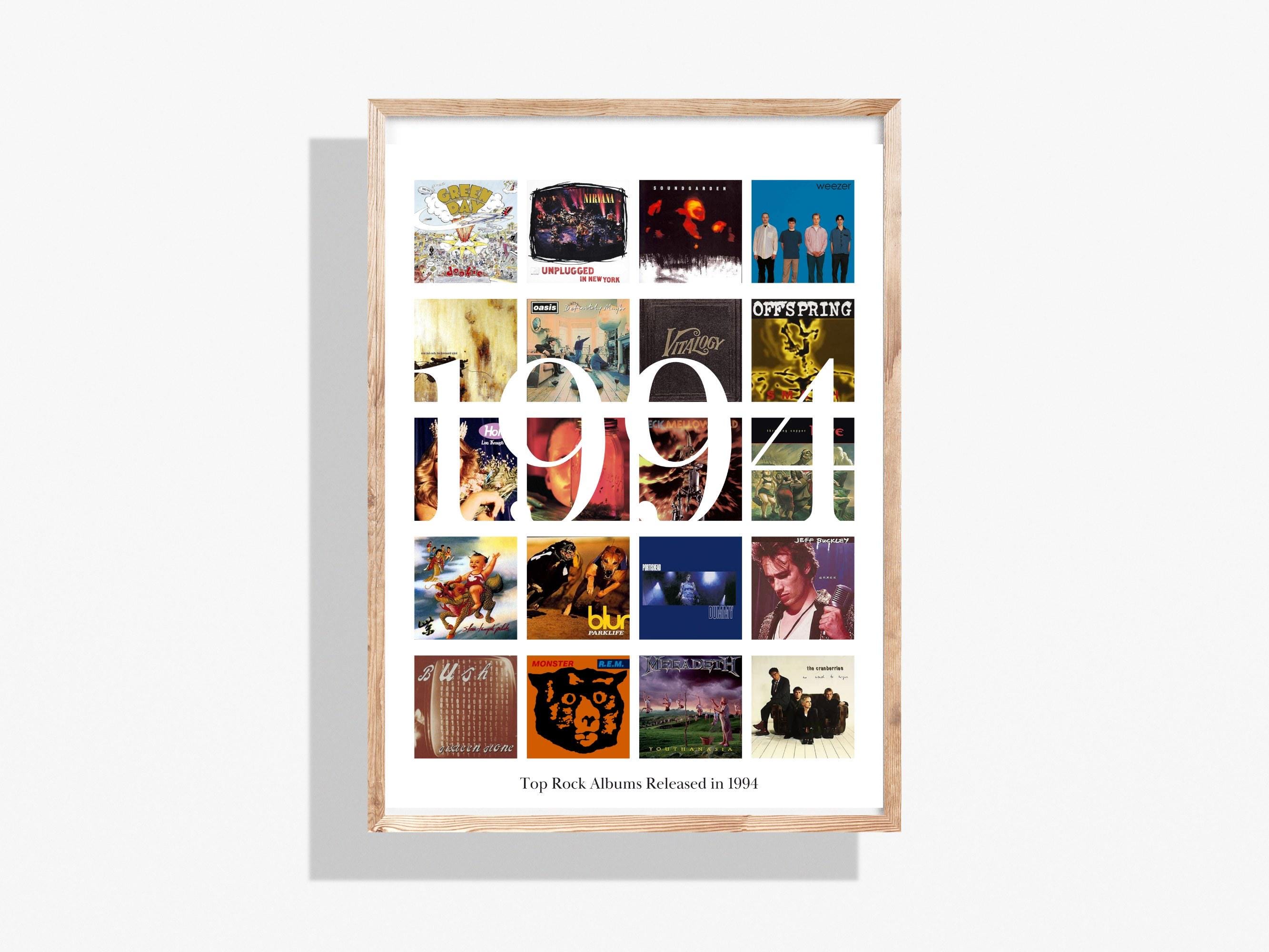 1994 Rock Poster [DIGITAL DOWNLOAD X 4] - Top Rock Albums Released in ...