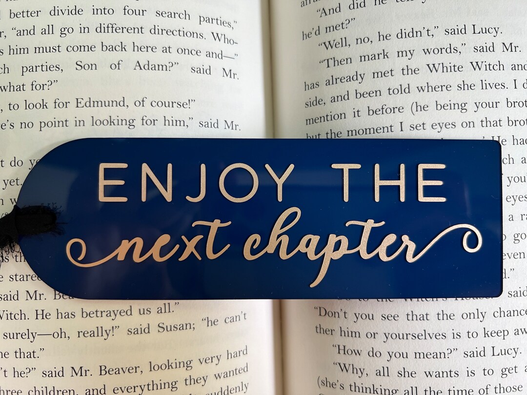 Retirement/graduation Bookmark (enjoy the Next Chapter) - Etsy