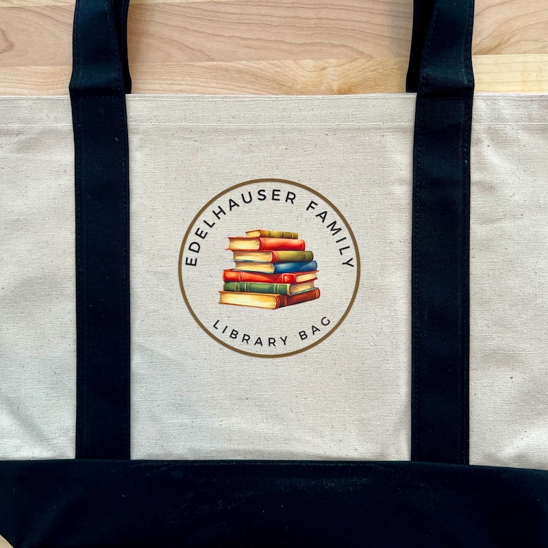 Handmade Library Totes - Etsy