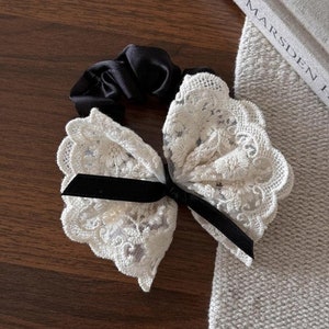 Lace Scrunchie Lace Bow Scrunchie Hair Accessories Hair Bands Gifts for ...